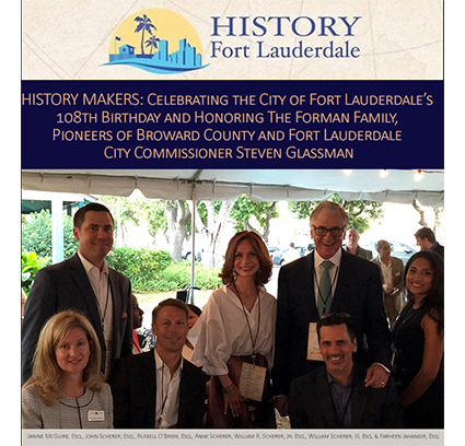 History Fort Lauderdale History Makers - Conrad & Scherer, L.L.P.